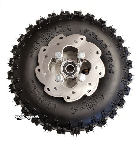 Go-Ped POLAR TRAC FRONT WHEEL ASSEMBLY (216130100) RIOT, Trail Ripper ...