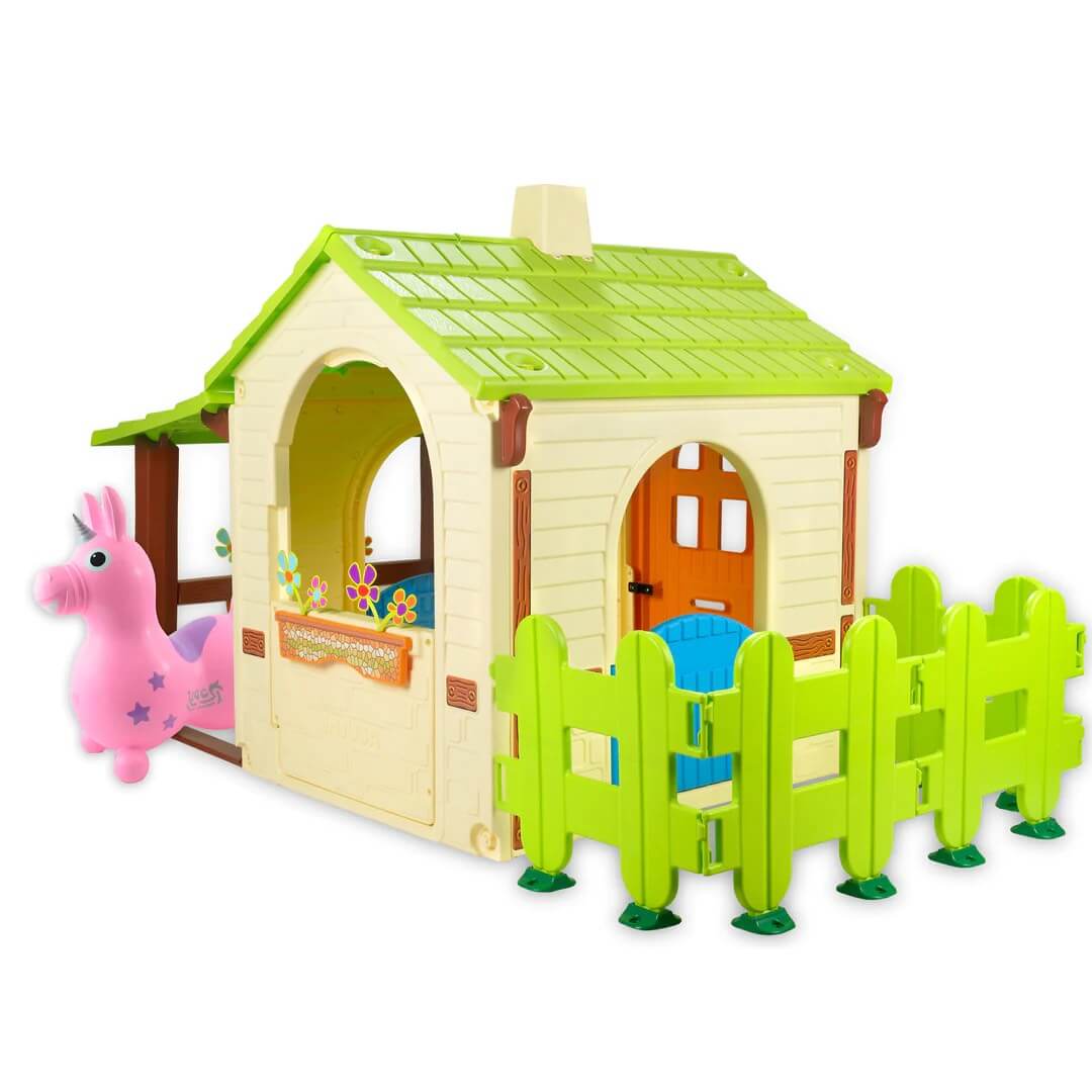 Kettler USA Children's COUNTRY PLAYHOUSE & RODY MAGICAL UNICORN Set ...