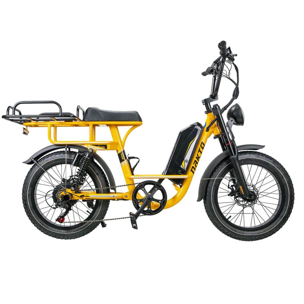Nakto F4 Dual Disc Brakes Fat Tire Electric Bike, Rear Cargo Rack ...