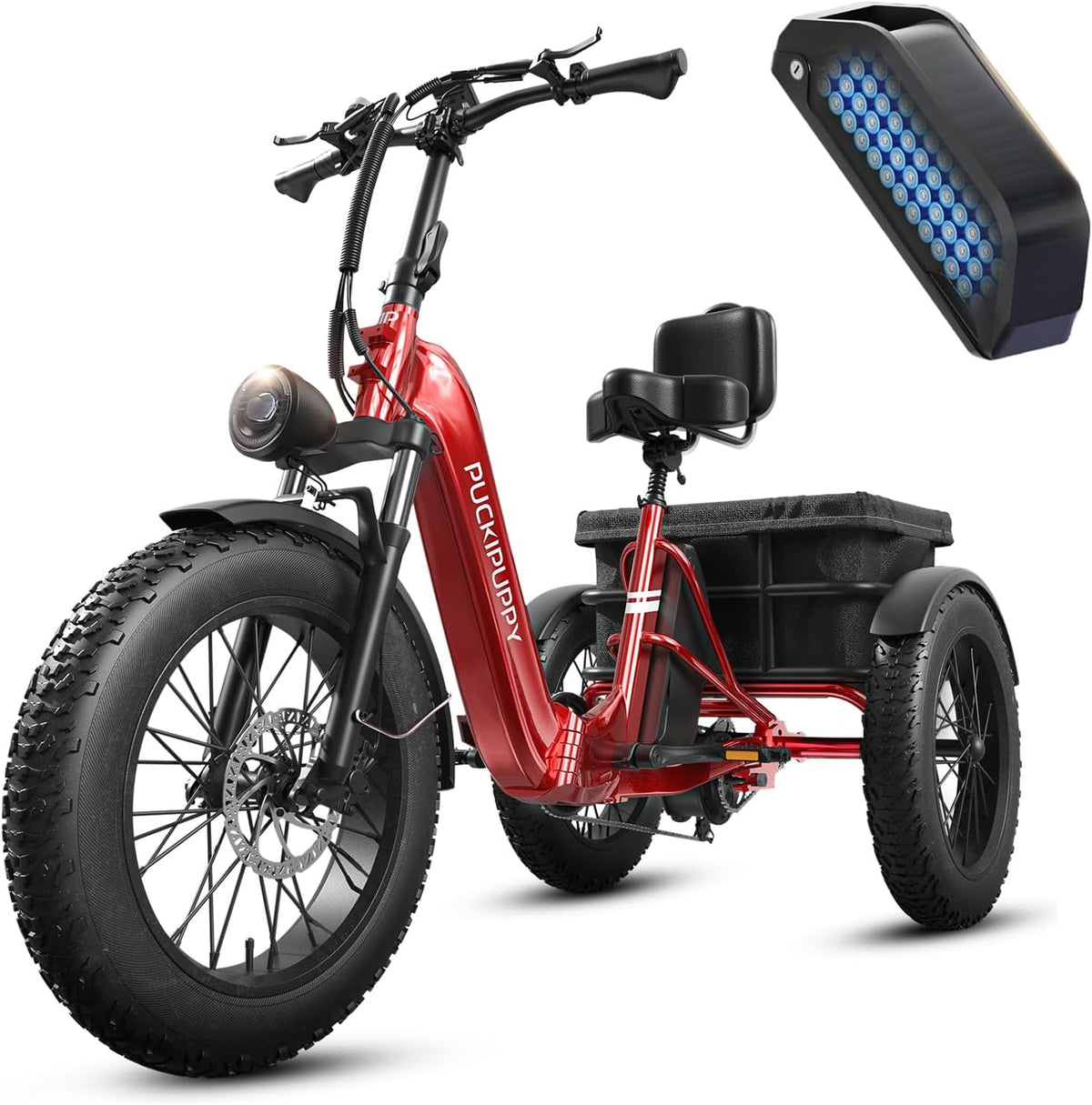 PUCKIPUPPY HUSKY 48V Fat Tire Electric Trike — Upzy.com