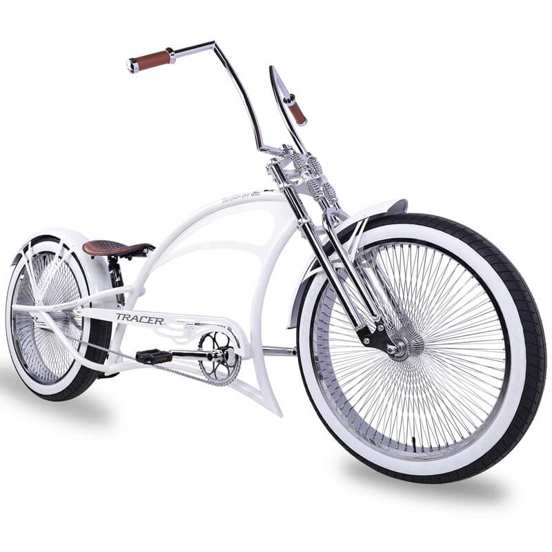 Tracer SCORPION PRO DTS 26" Single Speed Chopper Fat Tire Cruiser Bike ...