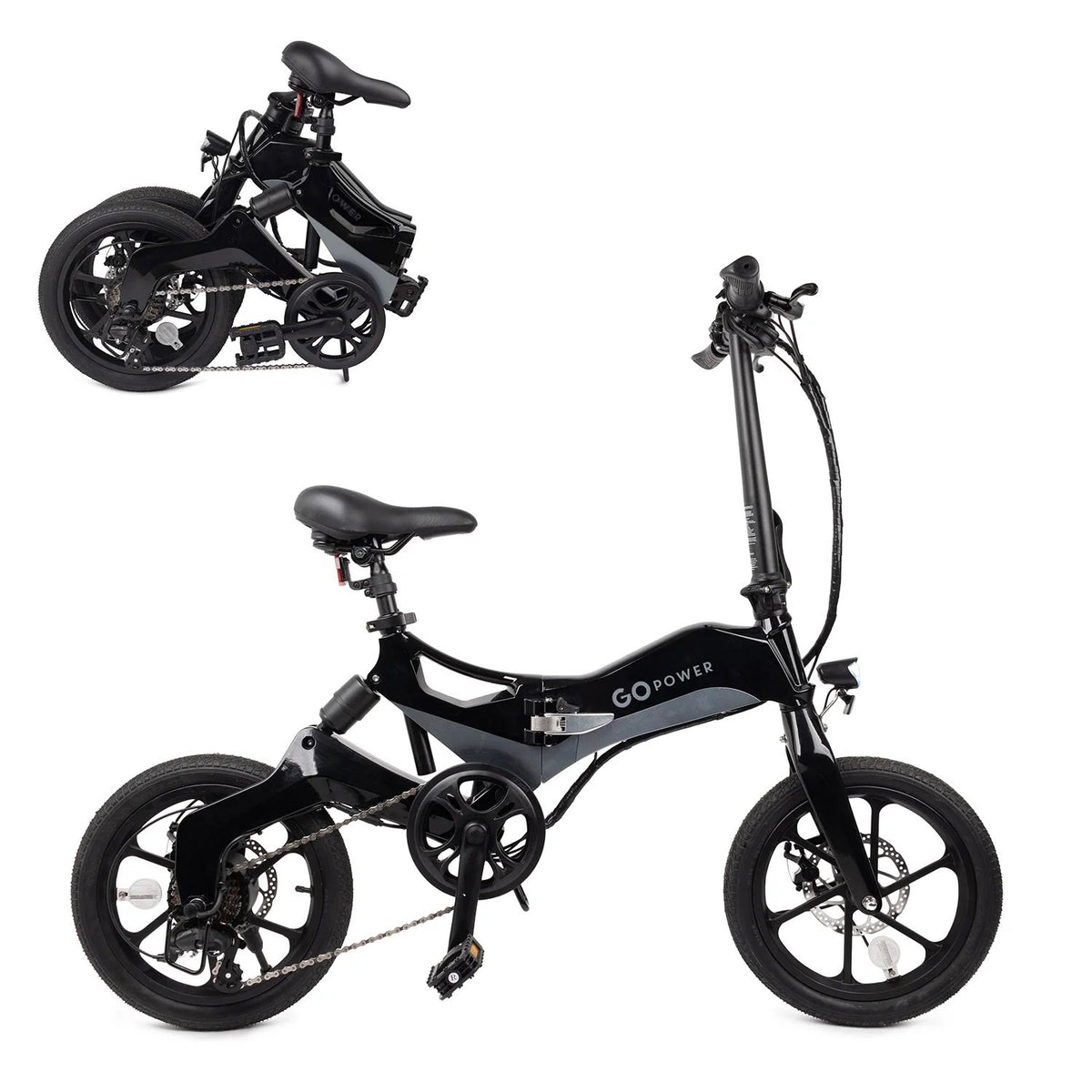 GoPowerBike GoKlik 350W 36V 18Ah Folding Electric Bike — Upzy.com
