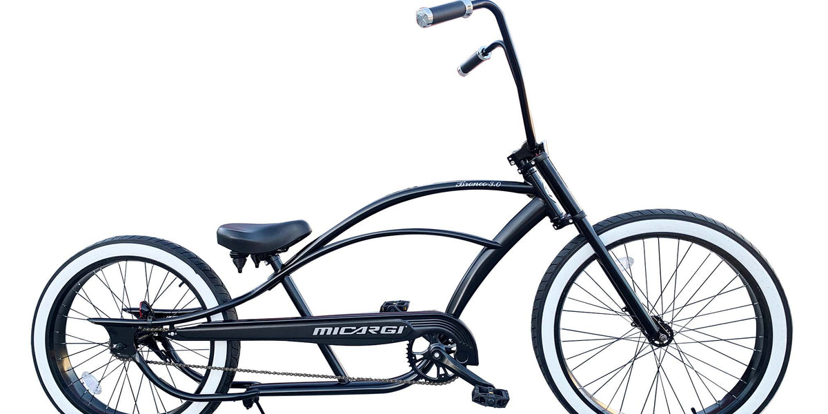 Micargi 26" BRONCO 3.0 Single Speed Stretch Beach Cruiser Bike — Upzy.com