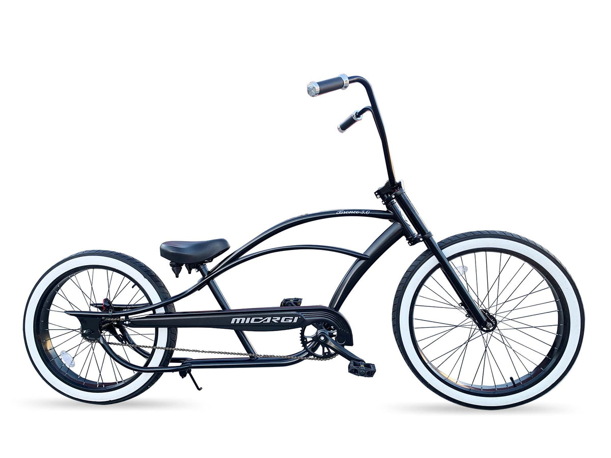 Micargi 26" BRONCO 3.0 Single Speed Stretch Beach Cruiser Bike — Upzy.com