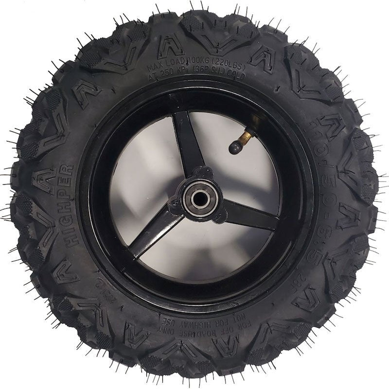 MotoTec Replacement FRONT WHEEL 110x50-6.5 for Bandit Mini Bike Scoote ...