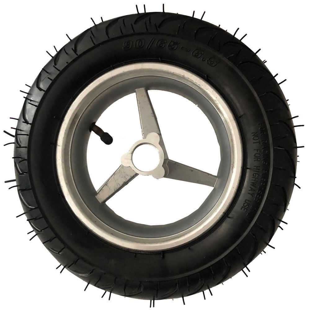 MotoTec FRONT WHEEL ASSEMBLY 90mm for V2 49cc Gas Mini Bike — Upzy.com