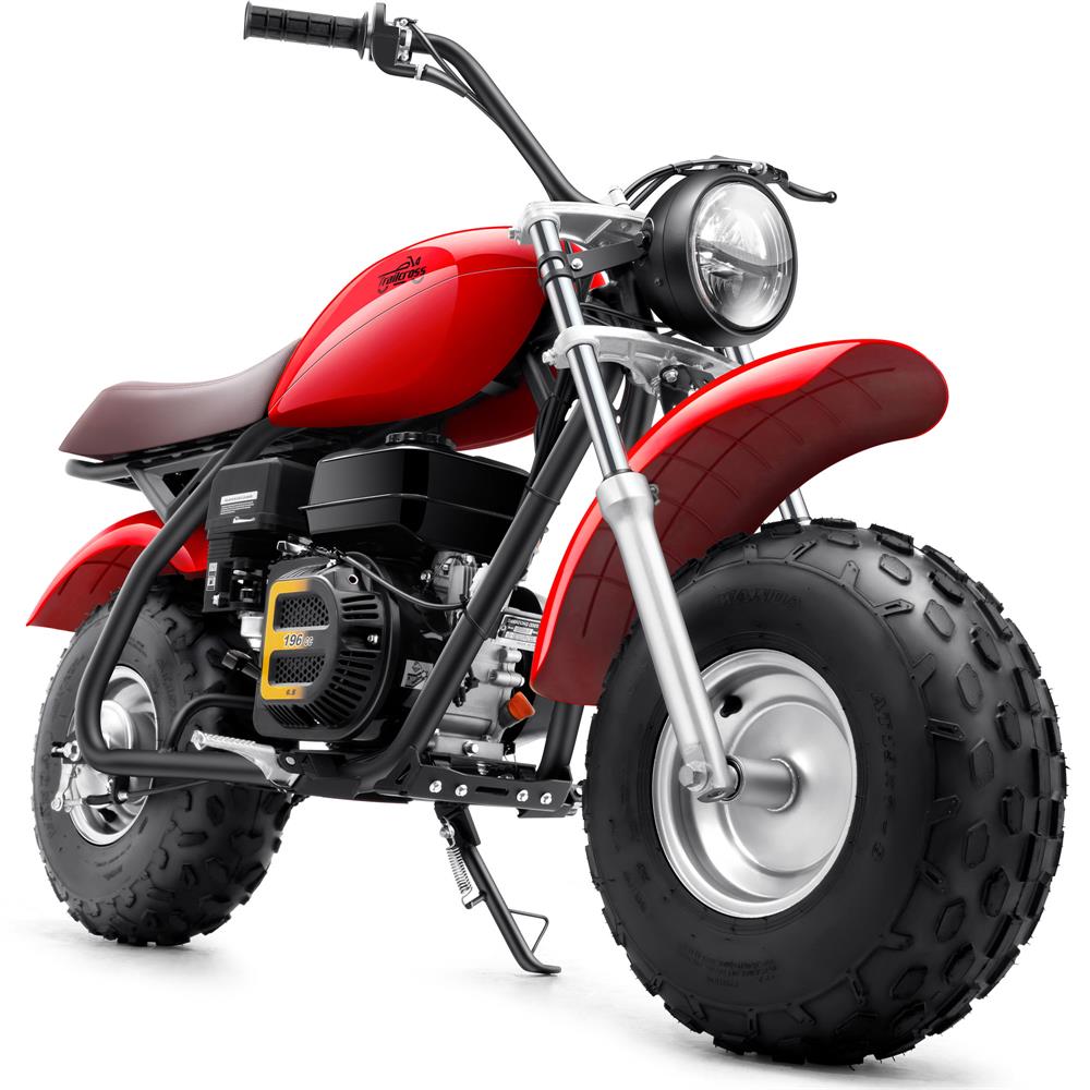 MotoTec Trailcross 200cc 6.5HP CARB Approved Gas Mini Bike Scooter ...