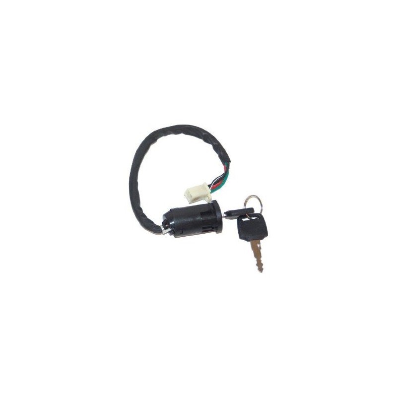 ScooterX IGNITION SWITCH 4 WIRE BLACK KEY For Scooters, Bikes, Go-Karts ...