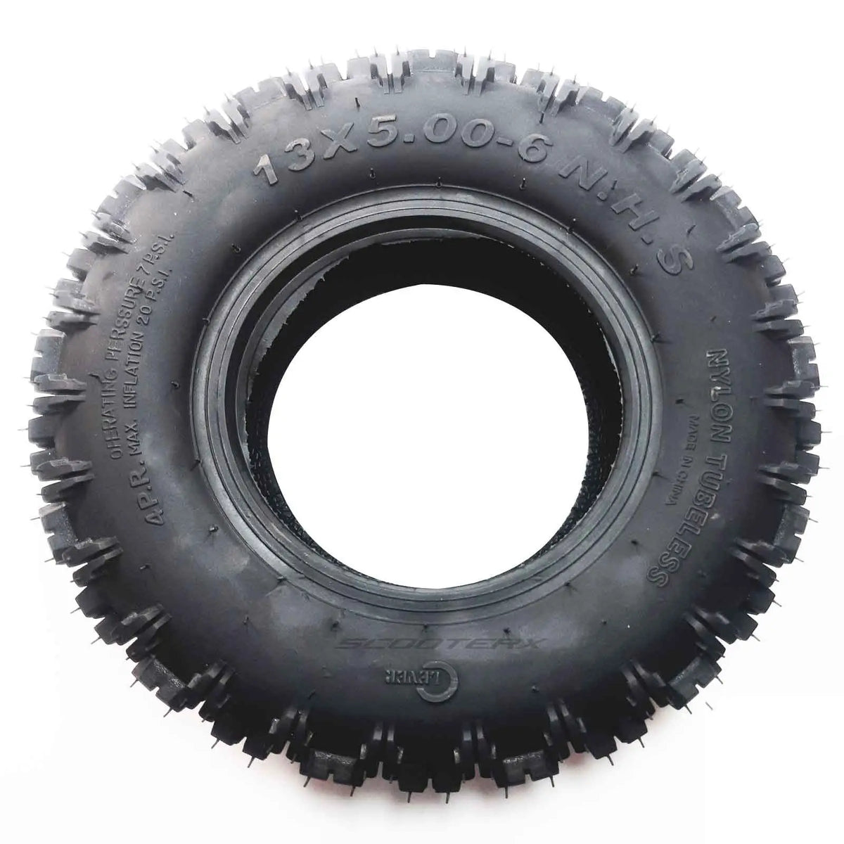 ScooterX 13x5-6 OFF-ROAD DIRT TREAD TIRE For Sport Kart, Drift Trike ...
