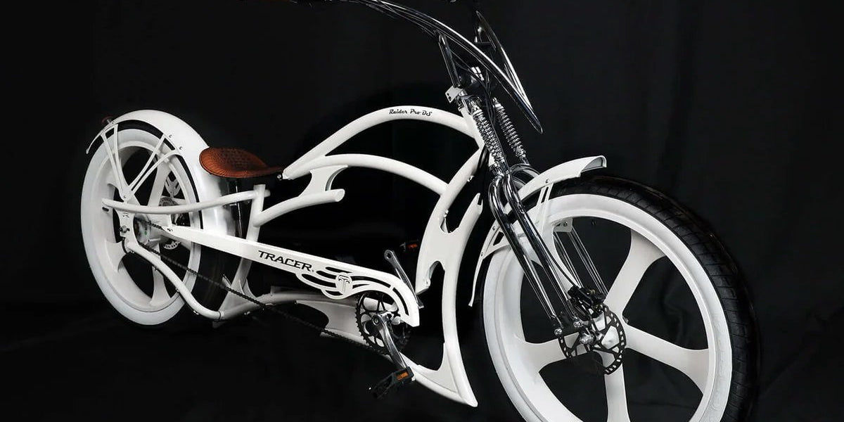 Tracer 26" RAPTOR PRO DS 800W 48V Stretch Cruiser Electric Bike — Upzy.com