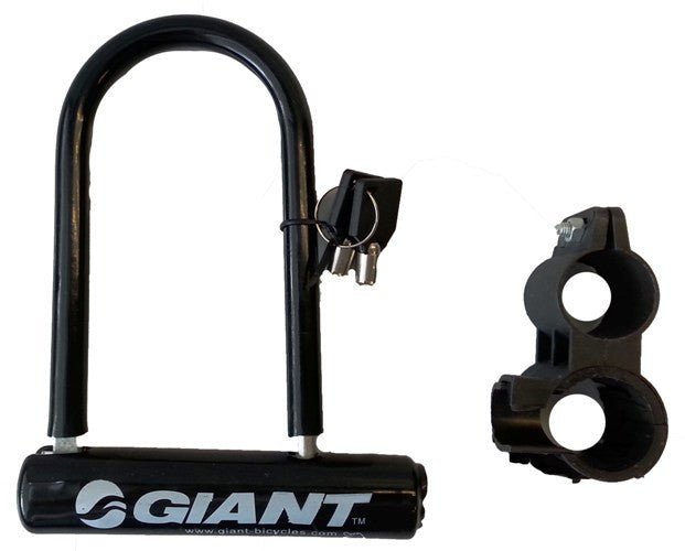 Giant U-Lock with Keys and Bicycle Mounting Bracket — Upzy.com