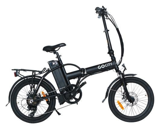 GoPowerBike GoCity 500W 6 Speed Front Suspension Folding Electric Bike ...