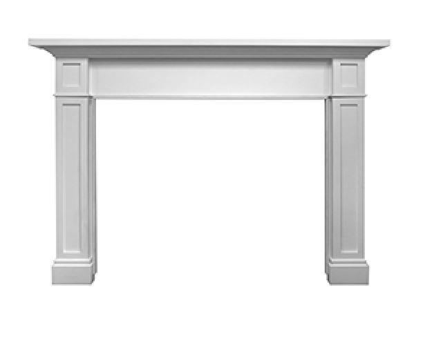 Majestic AFAAMPB Acadia Flush Mantel for 36" Fireplace in Primed MDF ...