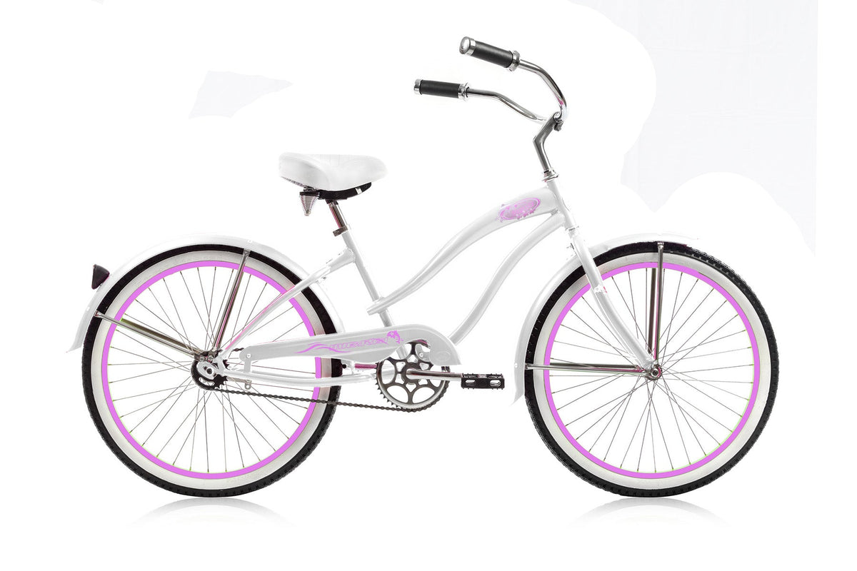Micargi ROVER 24" Women's Single Speed Step-Through Beach Cruiser Bike ...