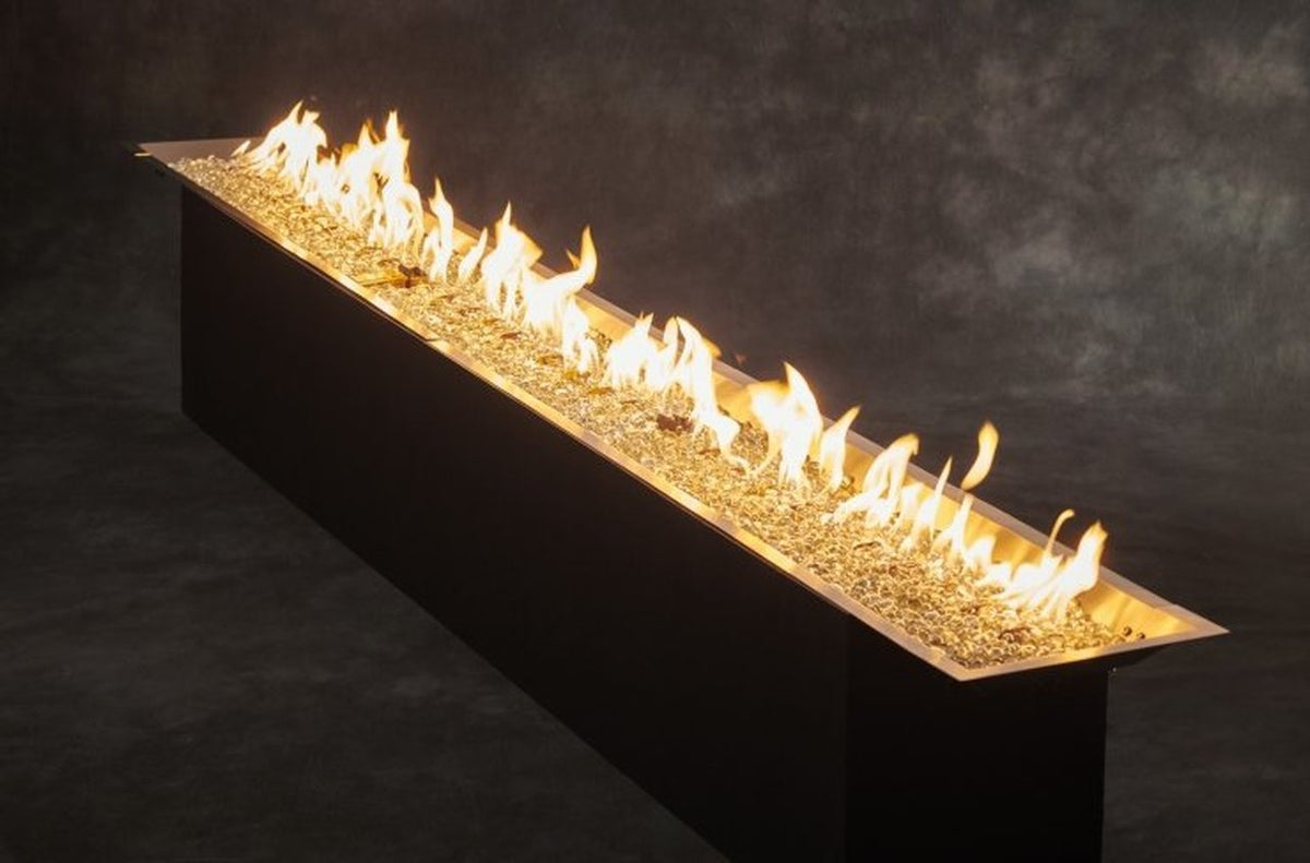 Outdoor GreatRoom 12" x 24" Crystal Fire Plus Gas Burner, CFP1224-K ...